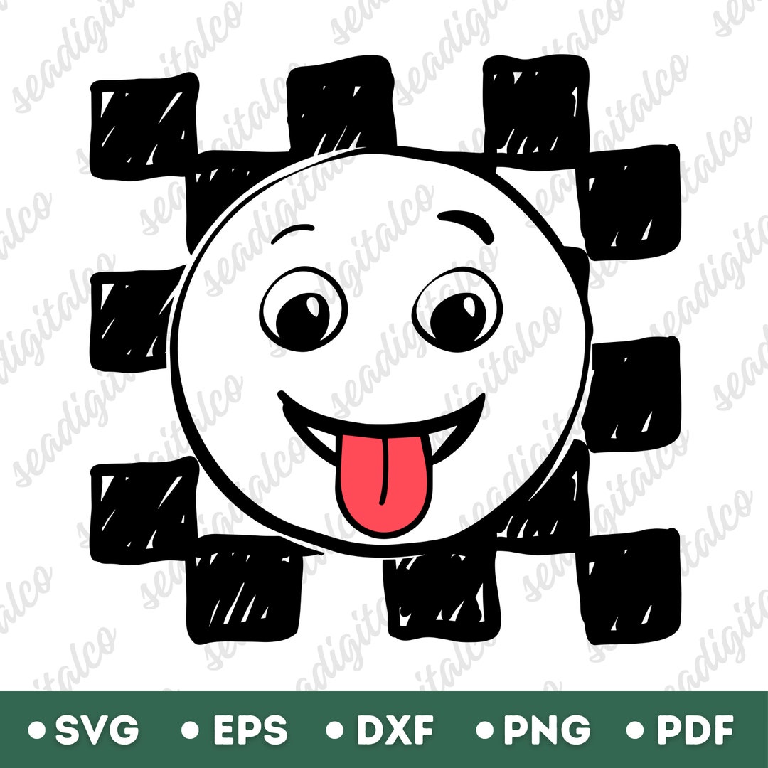 Checkered Smile Svg, Emoji Svg, Happy Face Svg, Smiley Face Clip Art ...
