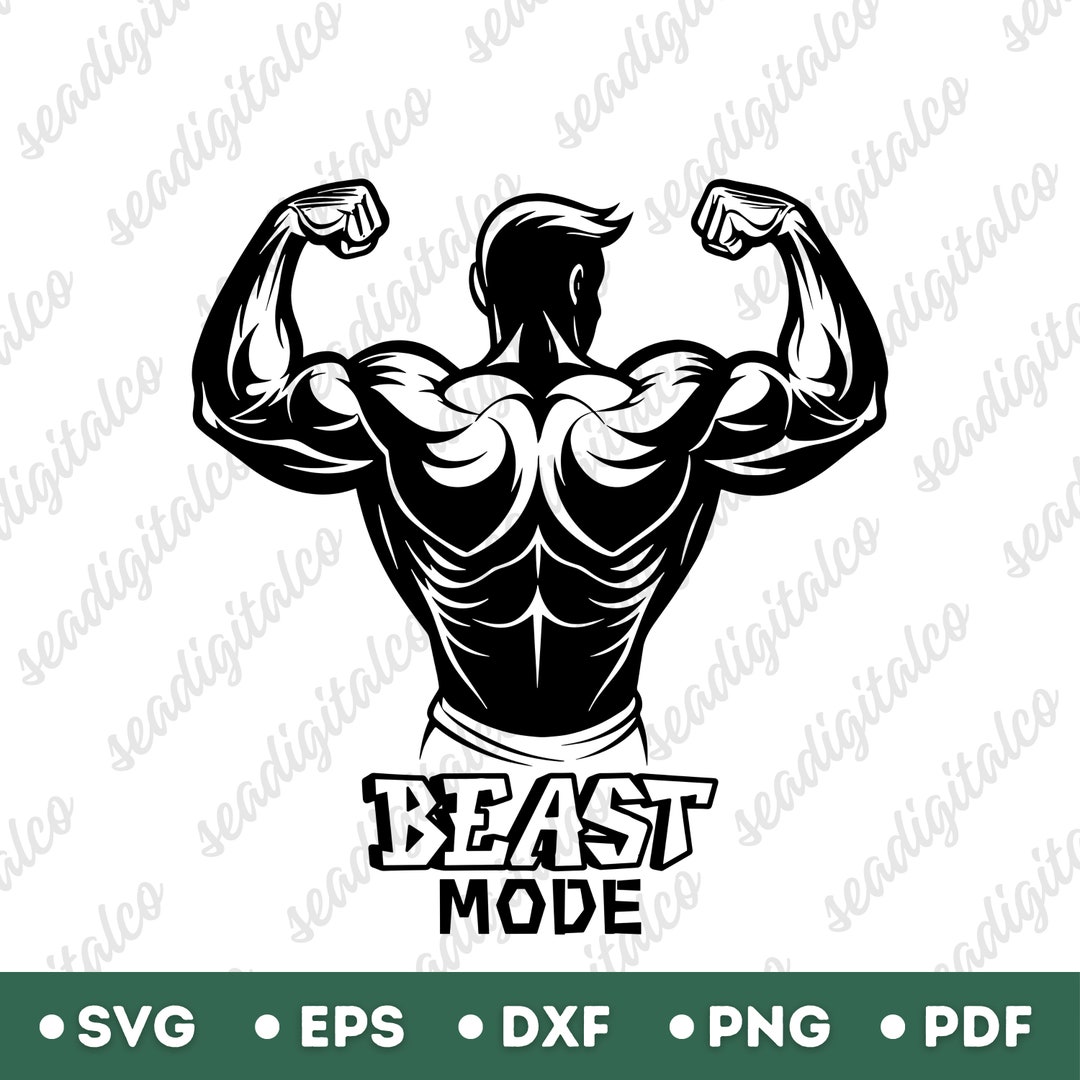 Beast Mode Svg, Budybuilder Svg, Muscle Man Png, Gym Shirt Svg, Strong ...