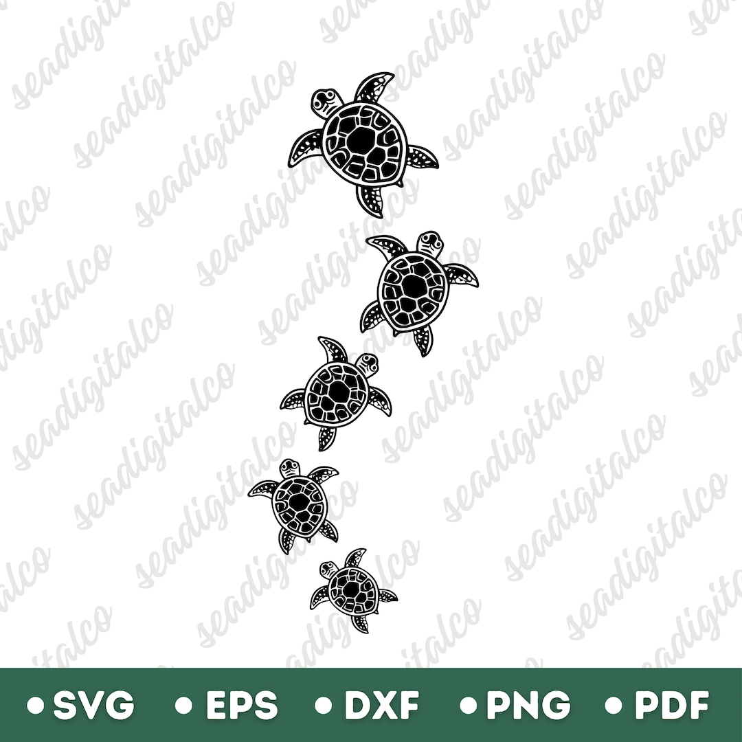 Sea Turtle Svg, Sea Turtle Svg Files for Cricut, Sea Turtles Clipart ...