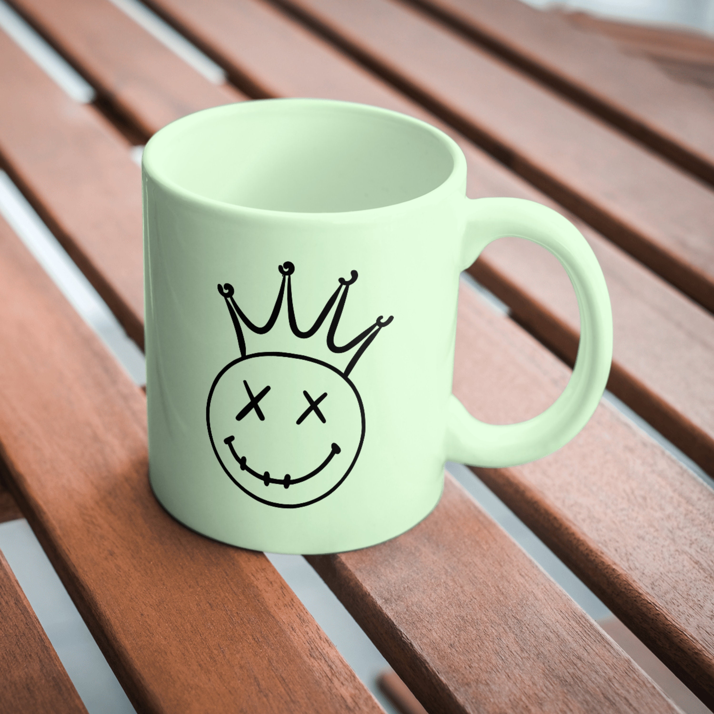 X Eyes Smiley Face, Crown Smiley Face Svg, Emoji Face Svg, Happy Face ...