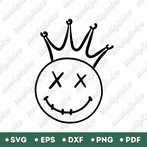 Smiley Face X Eyes - Etsy