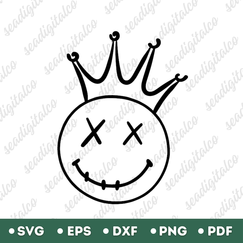 Smiley Face X Eyes - Etsy