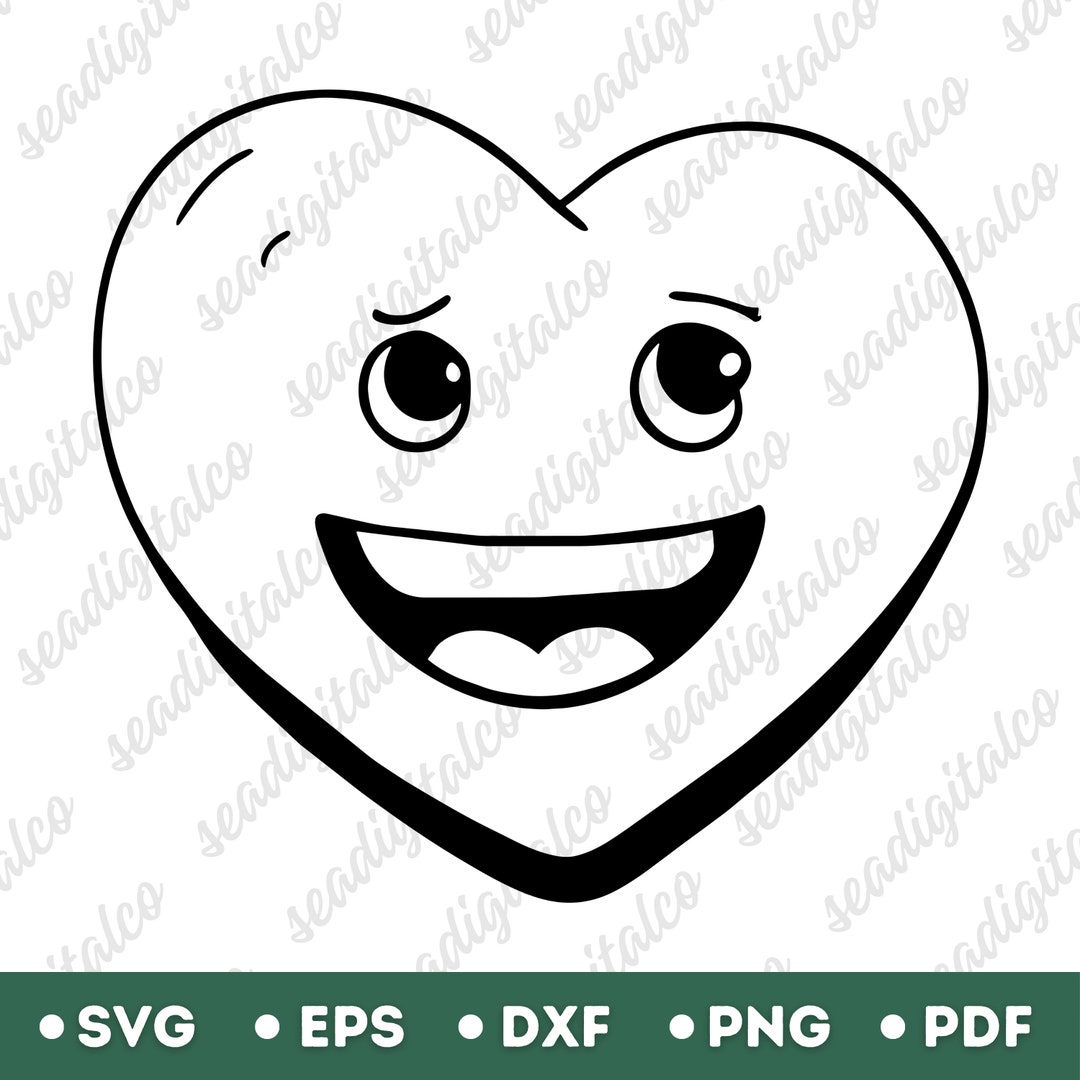 Heart Love Svg, Cute Hearts Clip Art, Hand Drawn Heart Svg, Doodle ...