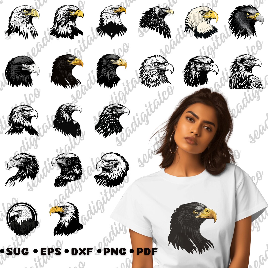 Eagle Svg Bundle, American Eagle Svg, Eagle Head SVG, EAGLE Clipart, Eagle Svg Cut Files Cricut ...