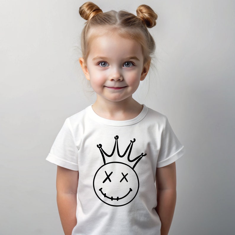 X Eyes Smiley Face, Crown Smiley Face Svg, Emoji Face Svg, Happy Face ...