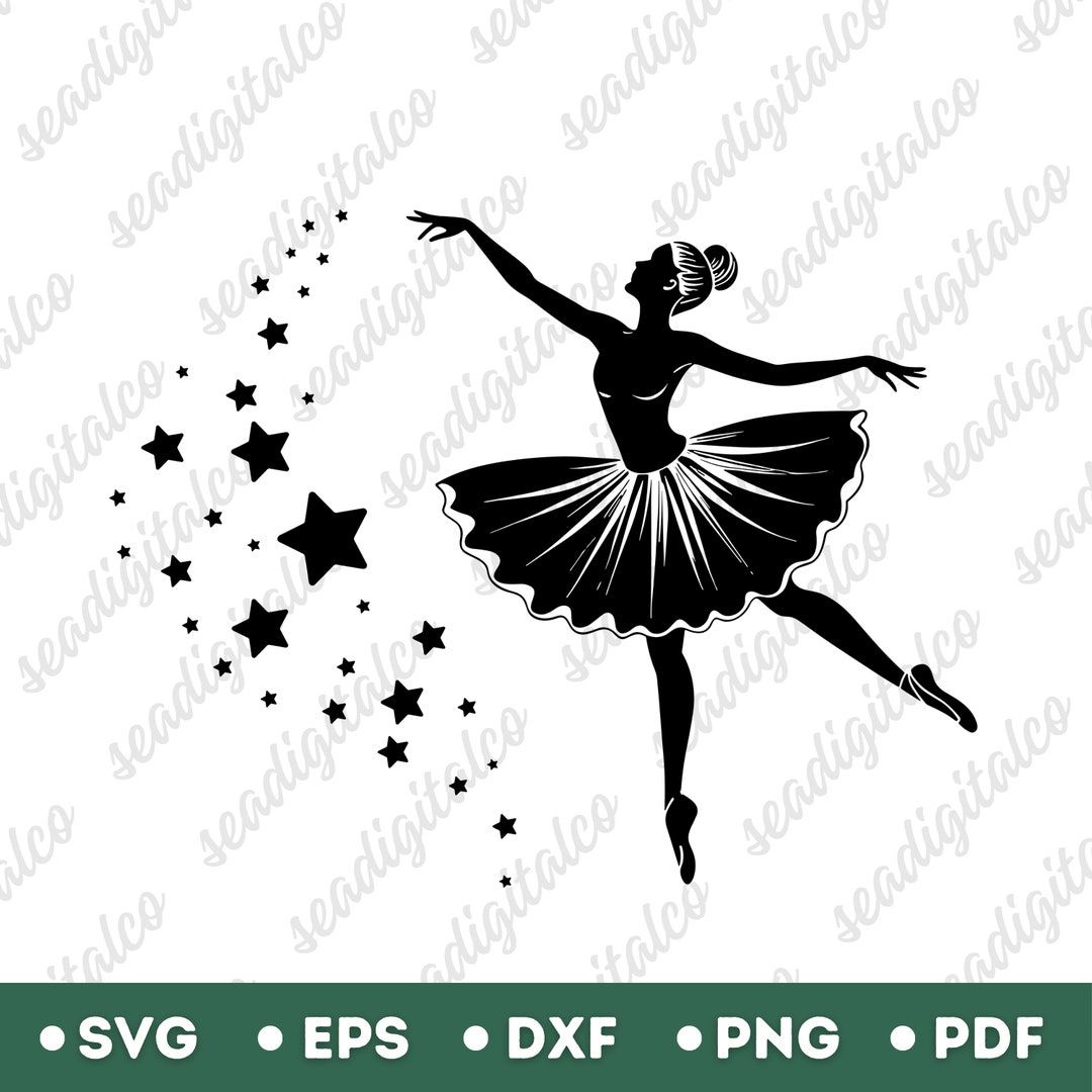 Dance Svg, Star Dance Svg, Ballet Girl Svg, Dance SVG Cut File for ...