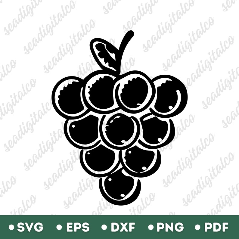 Grapes Svg, Grape Vine Svg, Grapes Silhouette, Wine Svg, Fruit Svg, Cut ...