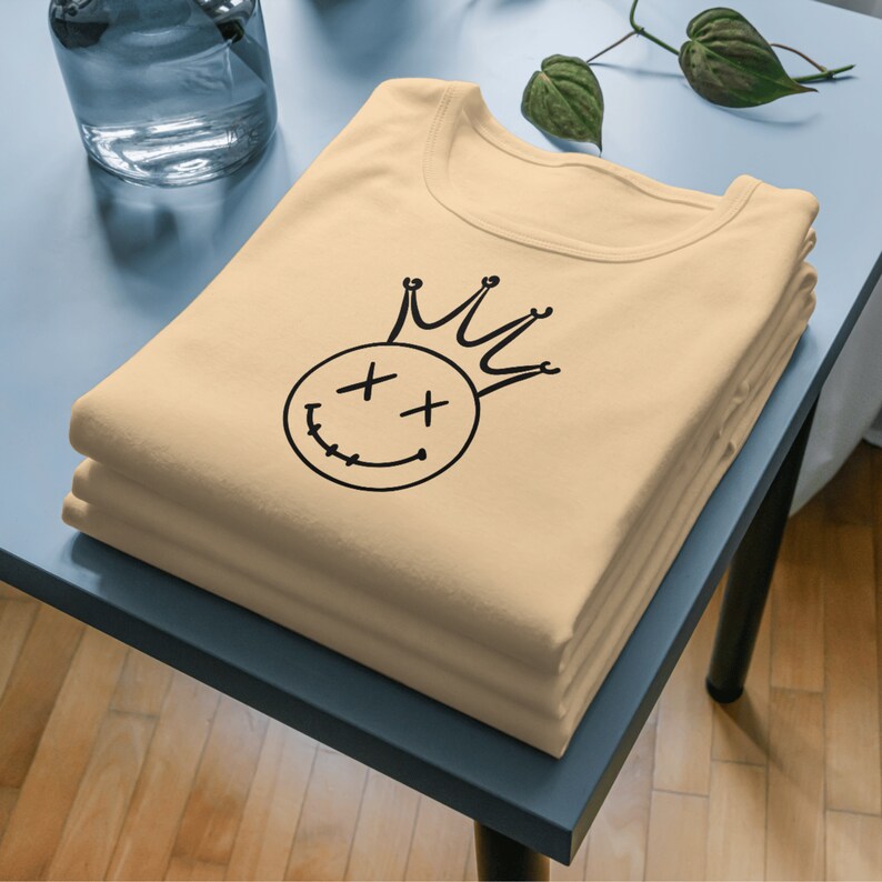 X Eyes Smiley Face, Crown Smiley Face Svg, Emoji Face Svg, Happy Face ...