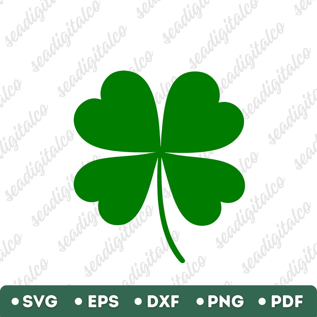 4 Leaf Clover Svg, St Patricks Day Svg, Shamrock Svg Files, Irish ...