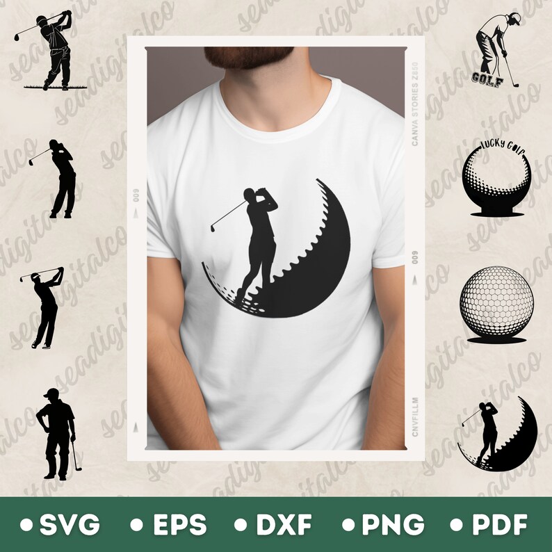 Golf Svg Bundle, Golfer Svg, Golfing SVG, Golf Ball Svg, Golf Club Svg ...