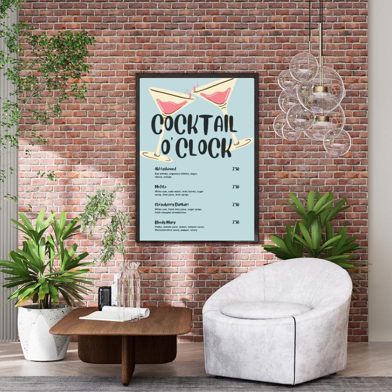 Cocktail Menu | Happy Hour Menu | Editable and Printable Template | by ...