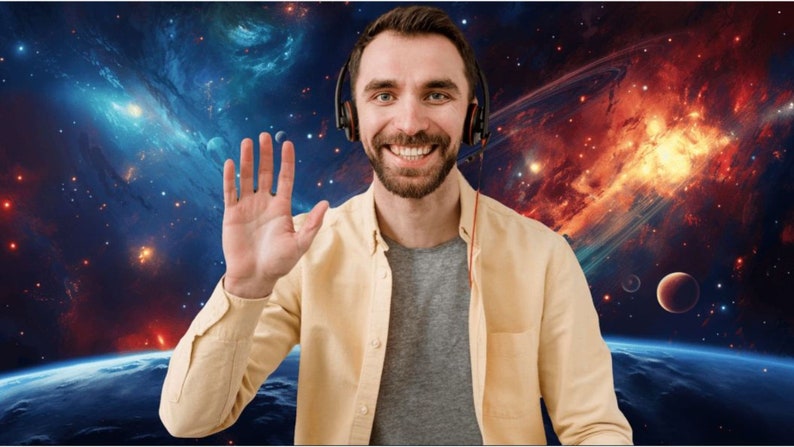 5 Pack Zoom Background, Outer Space Virtual Background, Zoom Meeting ...