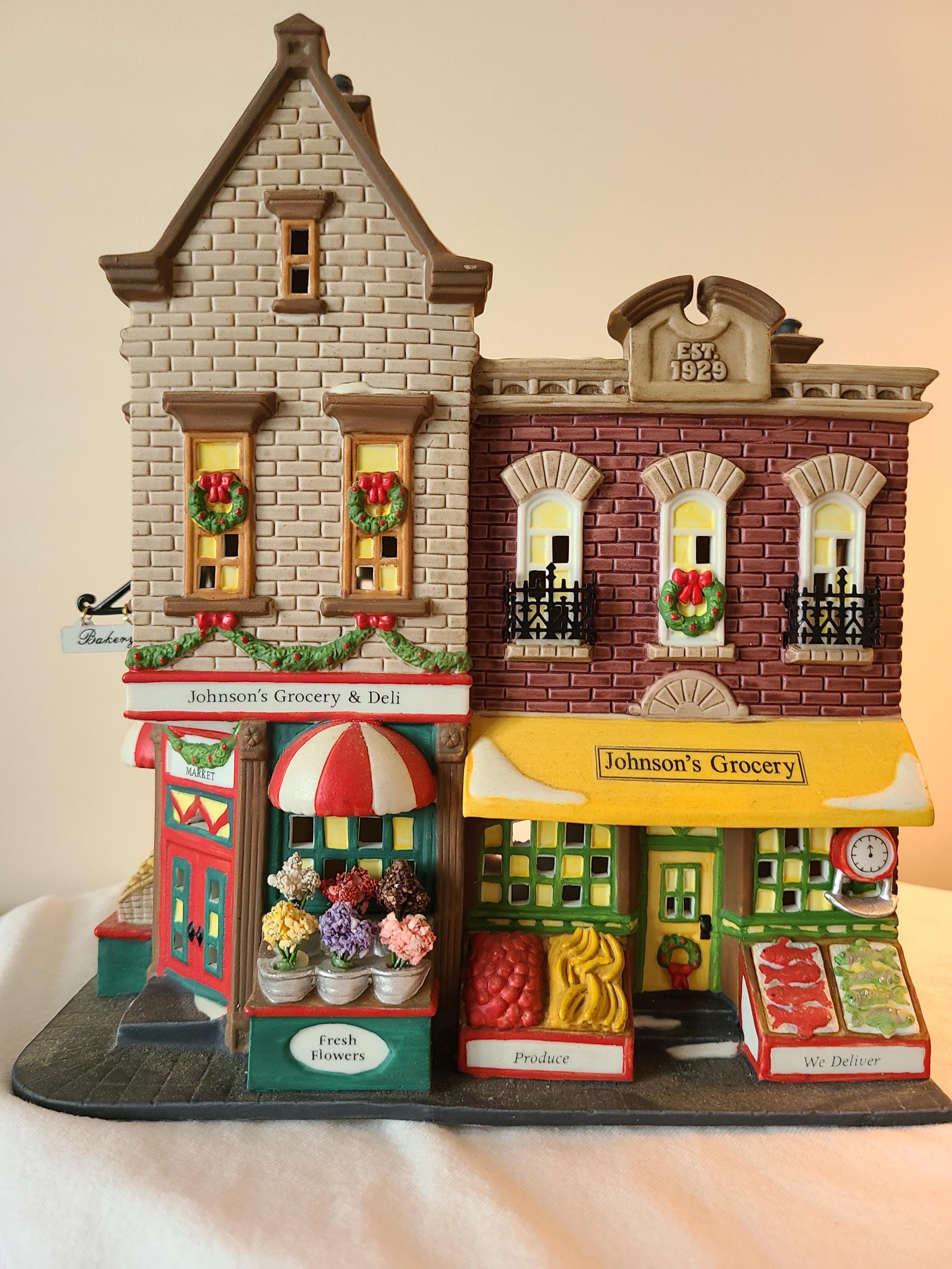 Department 56, Johnson's Grocery & Deli, Christmas in the City, Dept 56, Retired Dept 56 ...