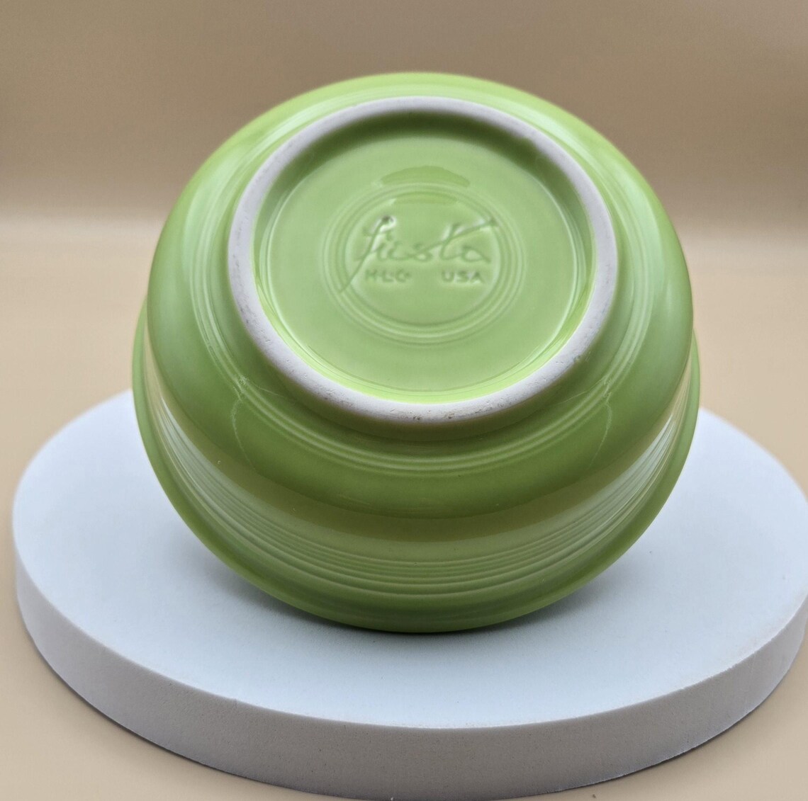 Fiesta Chartreuse Chip & Dip Set, Retired Fiesta Ware Homer Laughlin ...