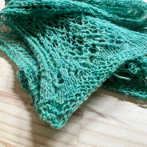 Cascading Diamonds Lace Knit Scarf Pattern | PDF Knitting Pattern for ...