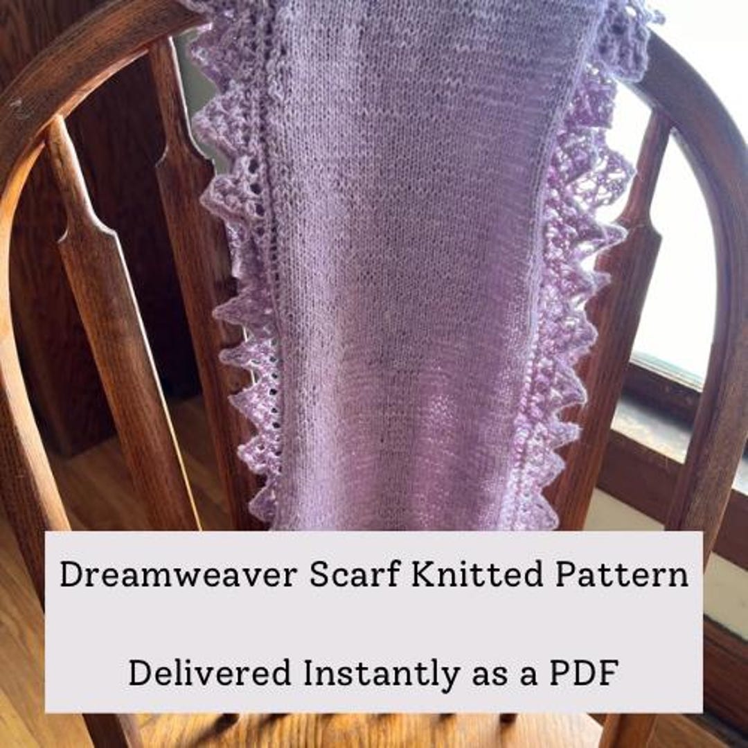 Dreamweaver Scarf Knitting Pattern | Instant PDF Download ...