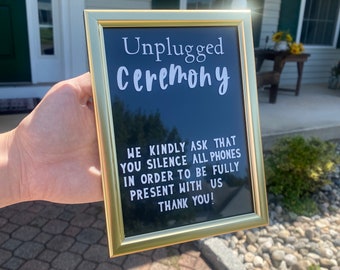 Unplugged Ceremony - Etsy
