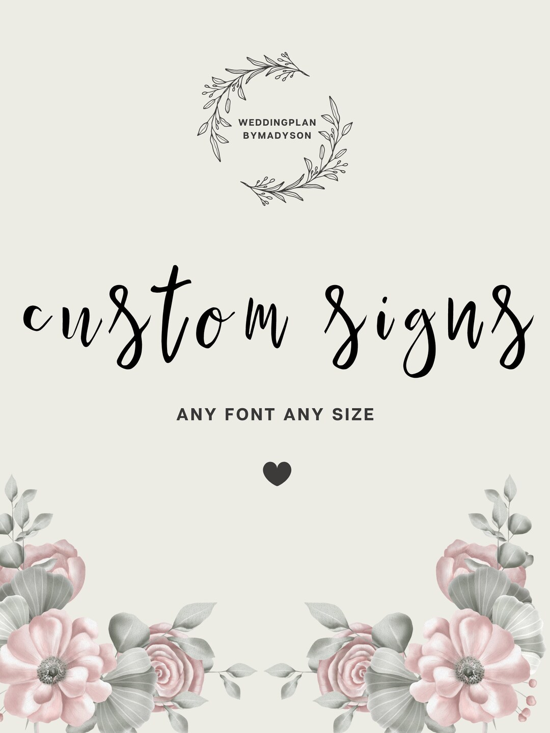 Customizable Wedding Signs - Etsy