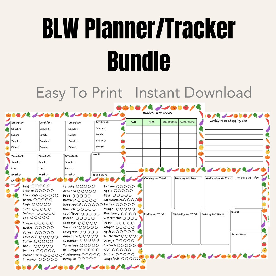 Baby Led Weaning Bundle BLW Package First Tastes Tracker Babies First ...