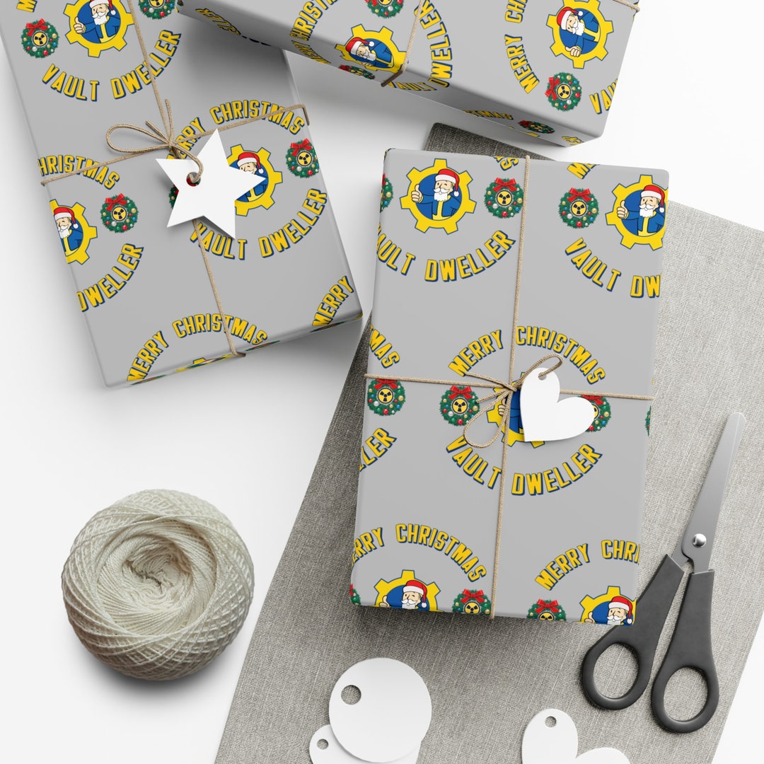 Merry Christmas Vault Dweller Wrapping Paper: Fallout Holiday Editio - Etsy