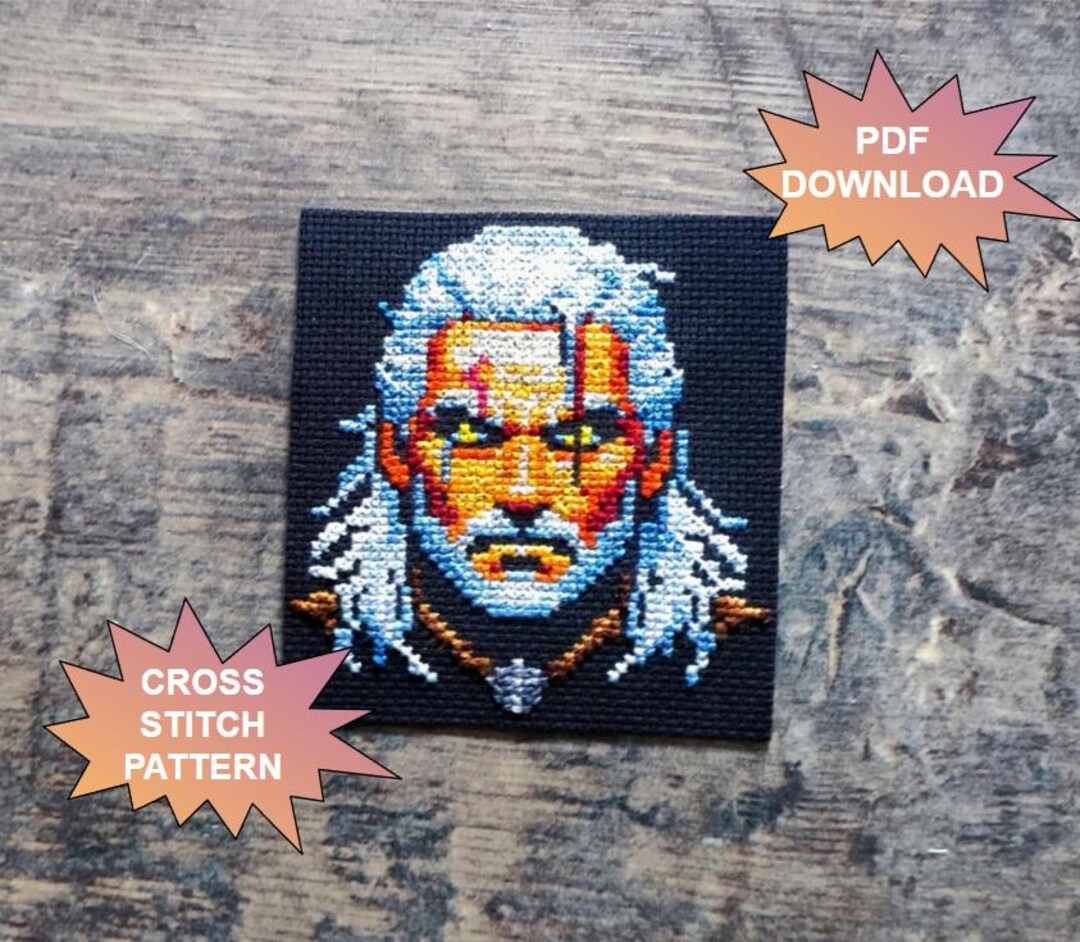 Cross Stitch Pattern: the Witcher (PDF Download) - Etsy