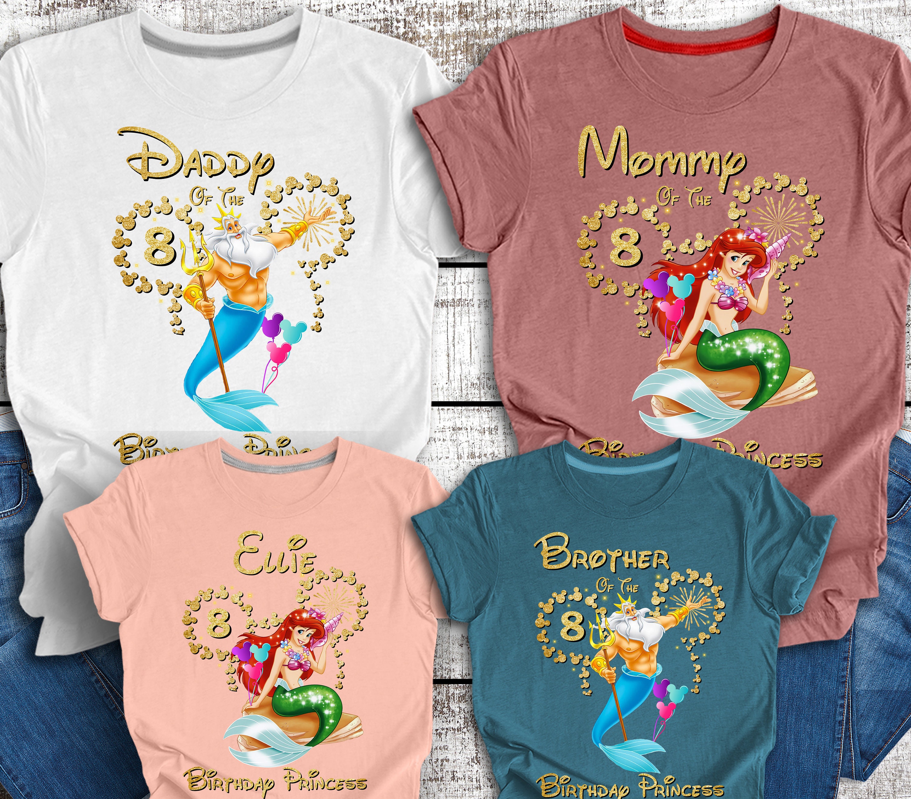 Disney Princess Shirt, Disney Princess Group Shirts ,family Matching ...