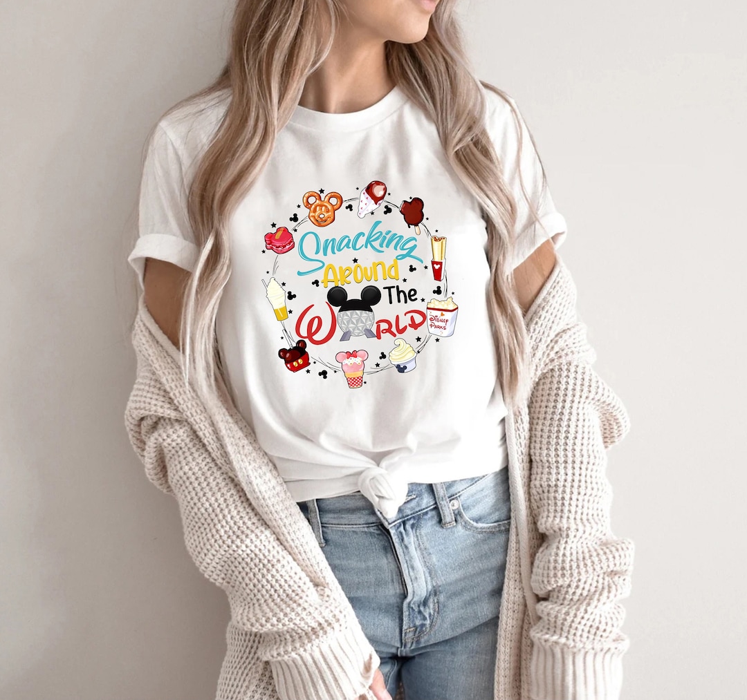 Snacking Around the World Shirt, Disney Epcot Shirt, Disney Trip Shirt ...