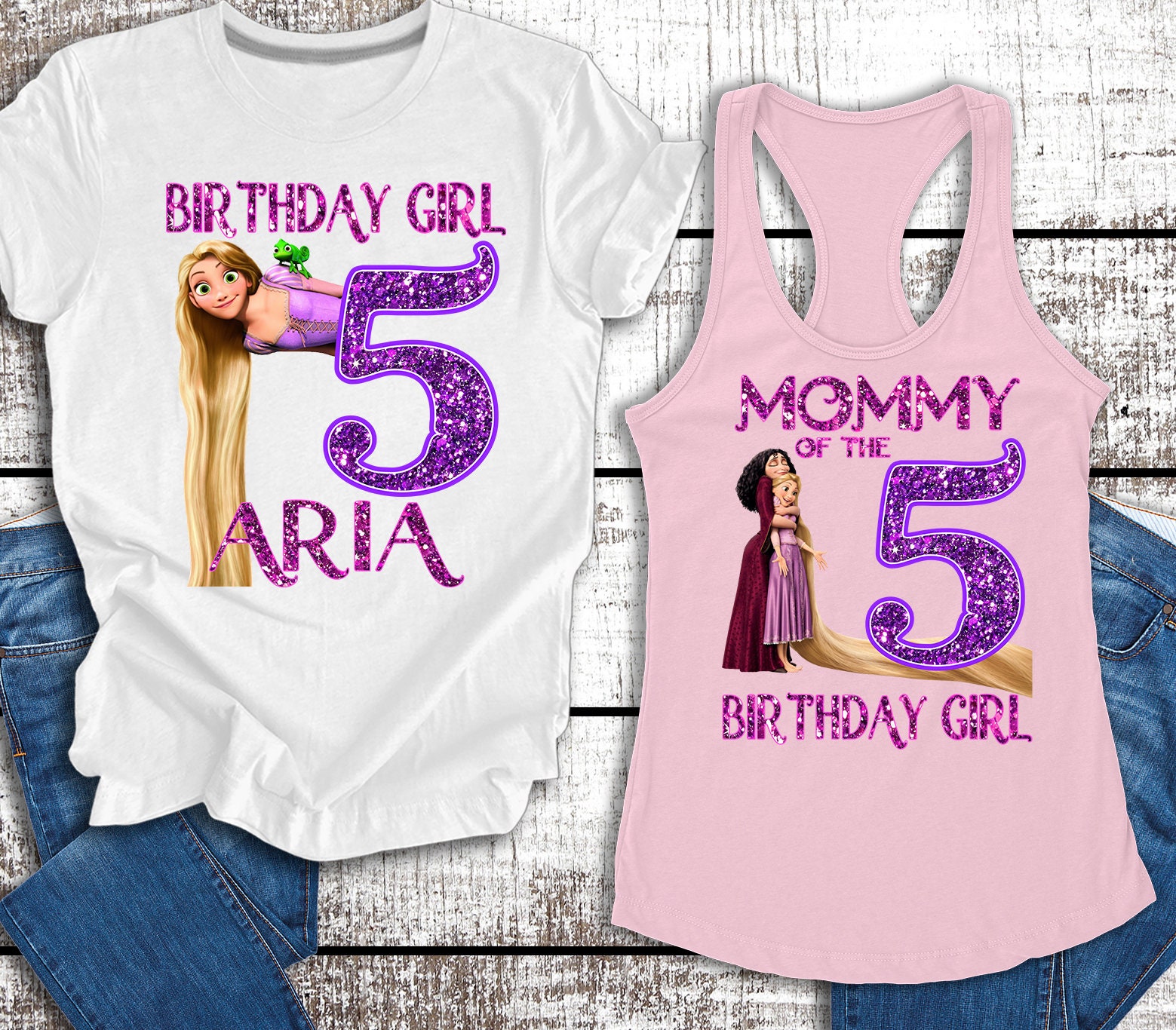 Rapunzel Family Matching Shirts, Rapunzel Birthday Shirt, Tangled Shirt ...