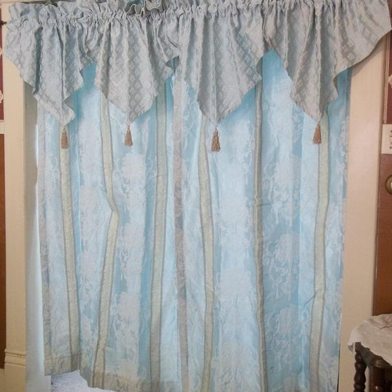 Brocade Curtains - Etsy