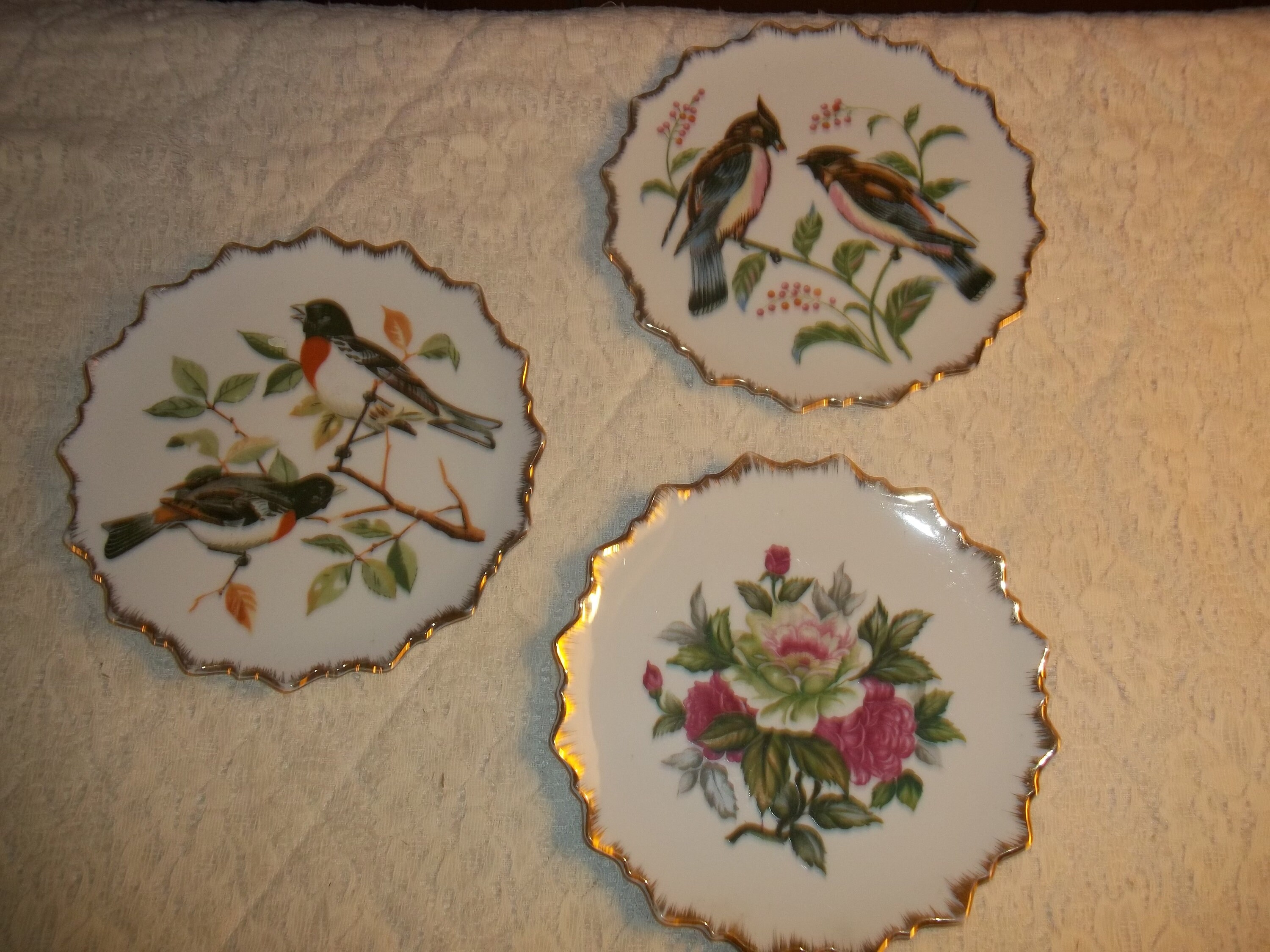 3 Piece Wall Hanging Collectors Plates by Dan Brechner - New York Birds ...