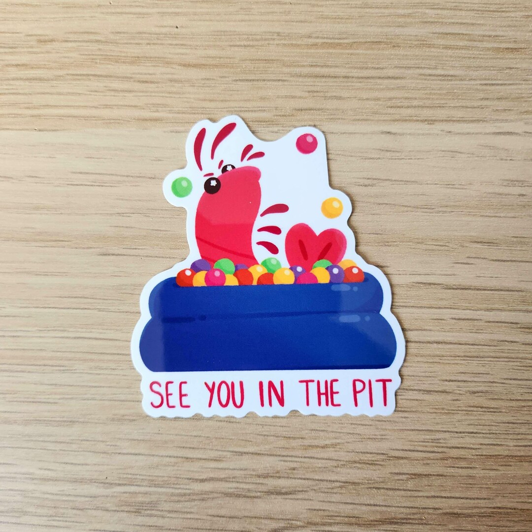 DASHCON EDITION!!!: Ballpit Shrimp | 3 Inch Vinyl Sticker | Animal ...