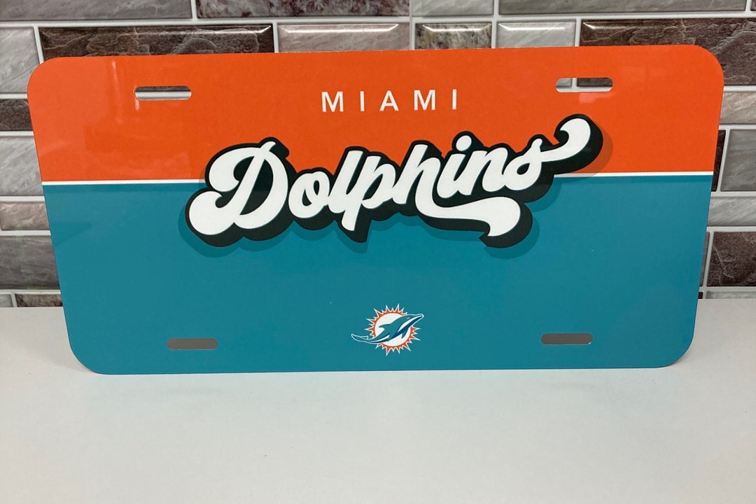 Miami Dolphins License Plate - Etsy