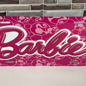 Barbie License Plate - Etsy