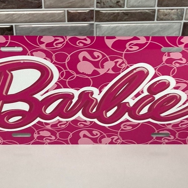 Barbie Custom License Plate - Etsy