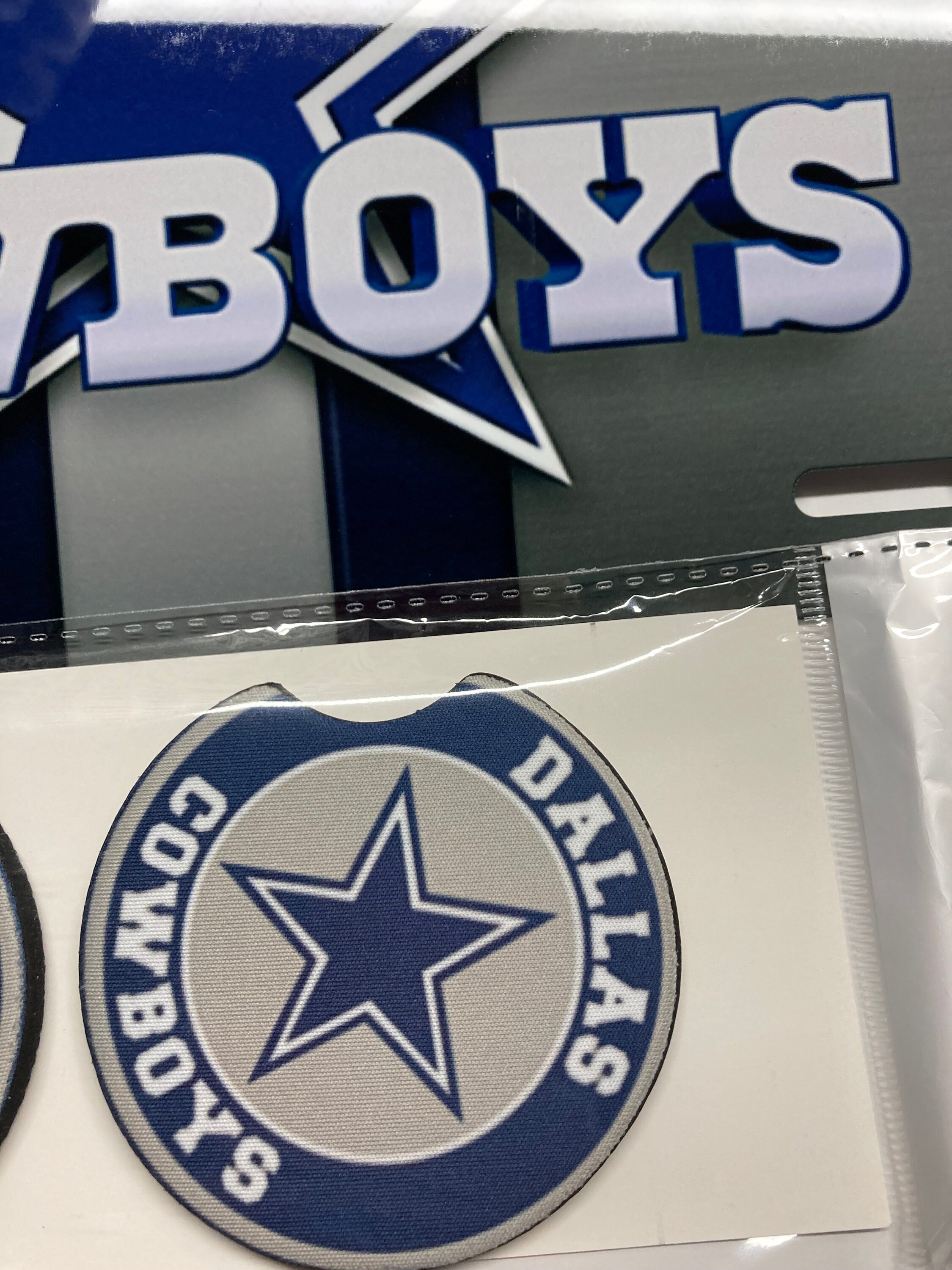 Dallas Cowboys License Plate With Car Coasters - Etsy