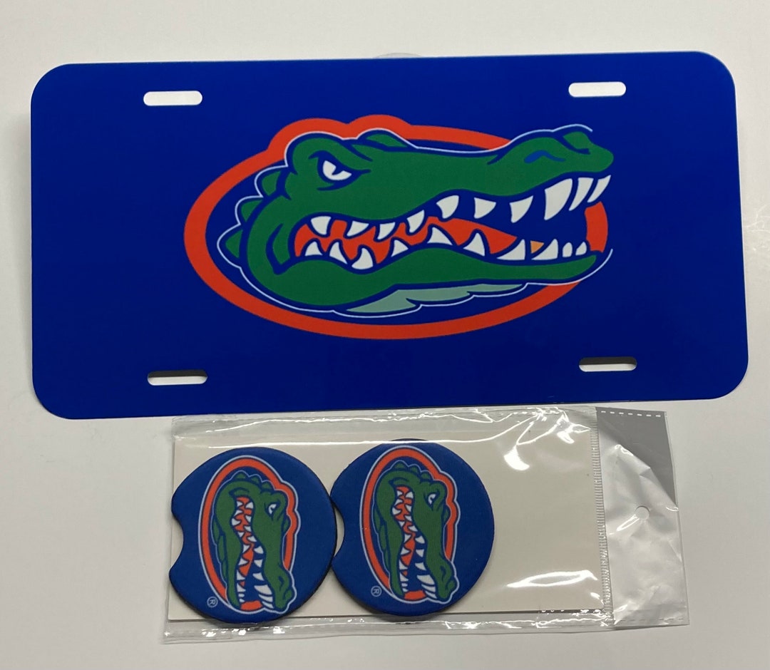 Florida Gators License Plate With Car Coasters - Etsy