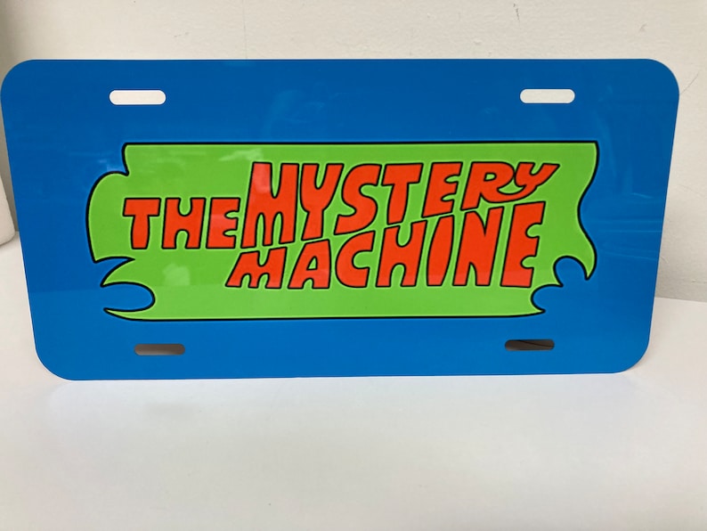 New Scooby Doo Mystery Machine License Plate - Etsy