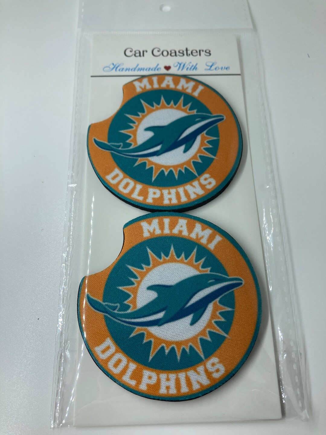 Miami Dolphins Car Coasters - Etsy