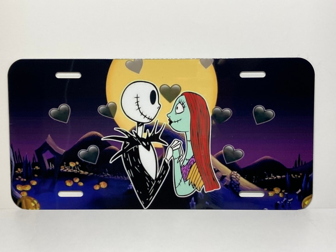 Jack and Sally License Plate - Etsy