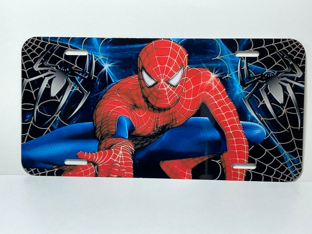 Spider-man License Plate - Etsy