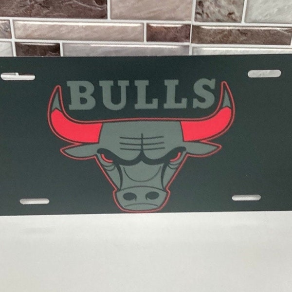 Chicago Bulls License Plate - Etsy