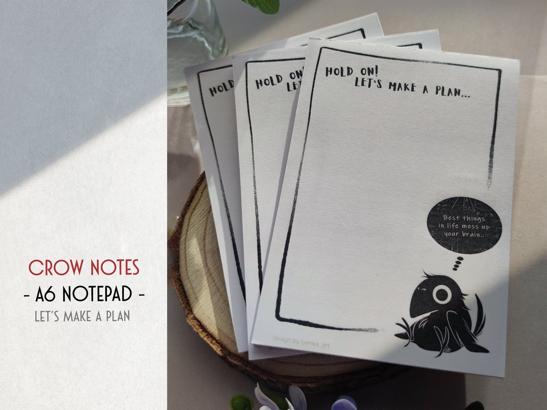 A6 NOTEPAD Crow Notes - Etsy A6 NOTEPAD Crow Notes - Etsy