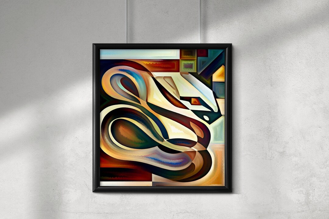 Digital, Animals, Snake, Art, Cubism, Portrait - Etsy