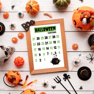 Printable Halloween Countdown Instant Download 8x10 and - Etsy