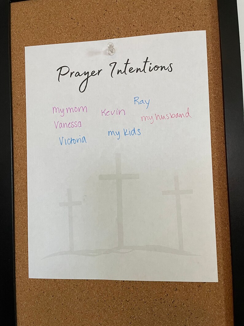 Printable Prayer Intentions List, Prayer Requests Digital Download 8 ...