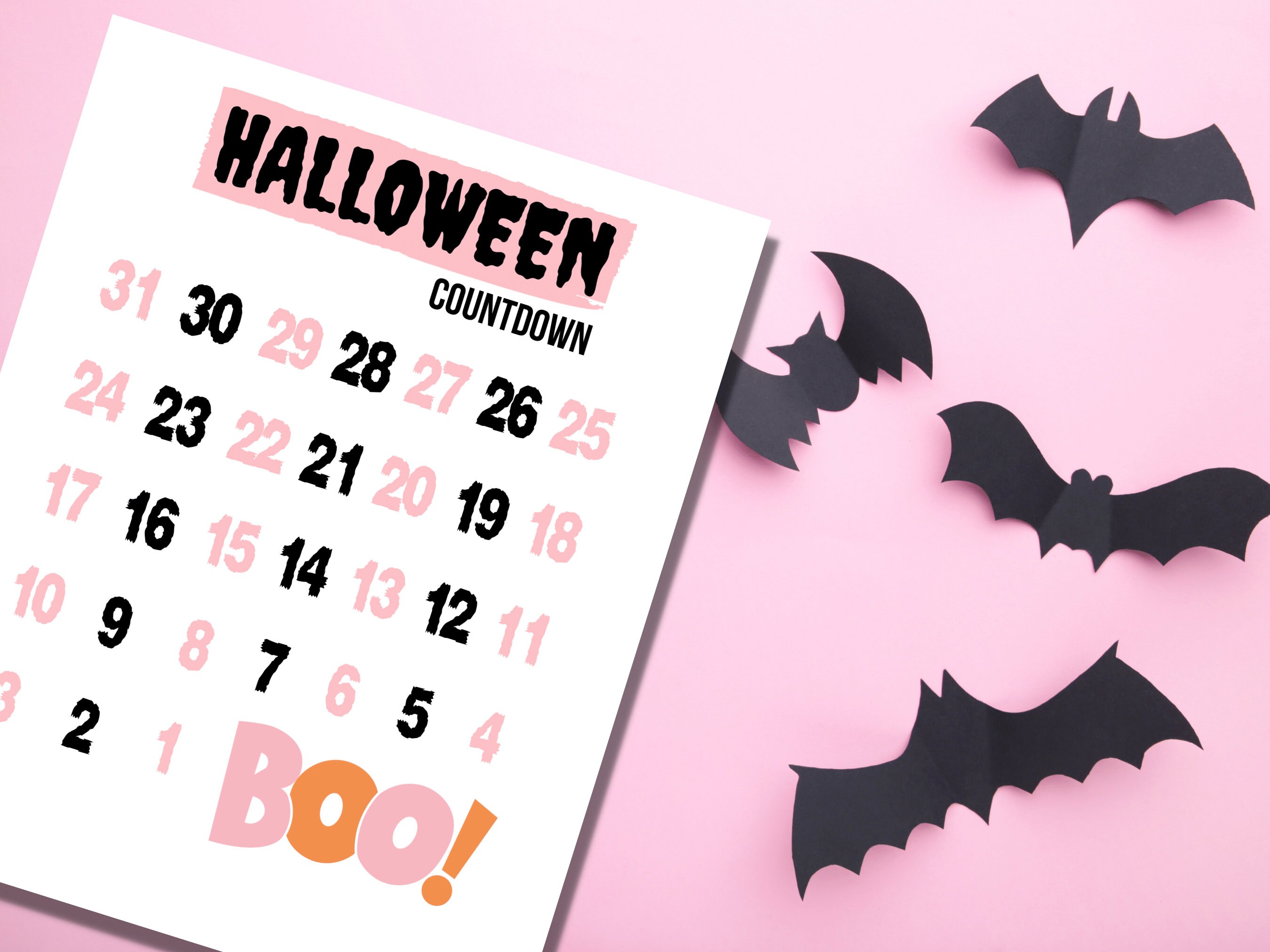 Printable Halloween Countdown Instant Download 8x10 and - Etsy