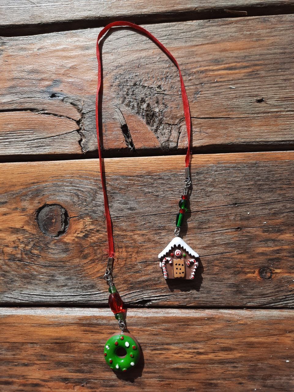 Christmas Donut & Gingerbread House Bookmark - Etsy