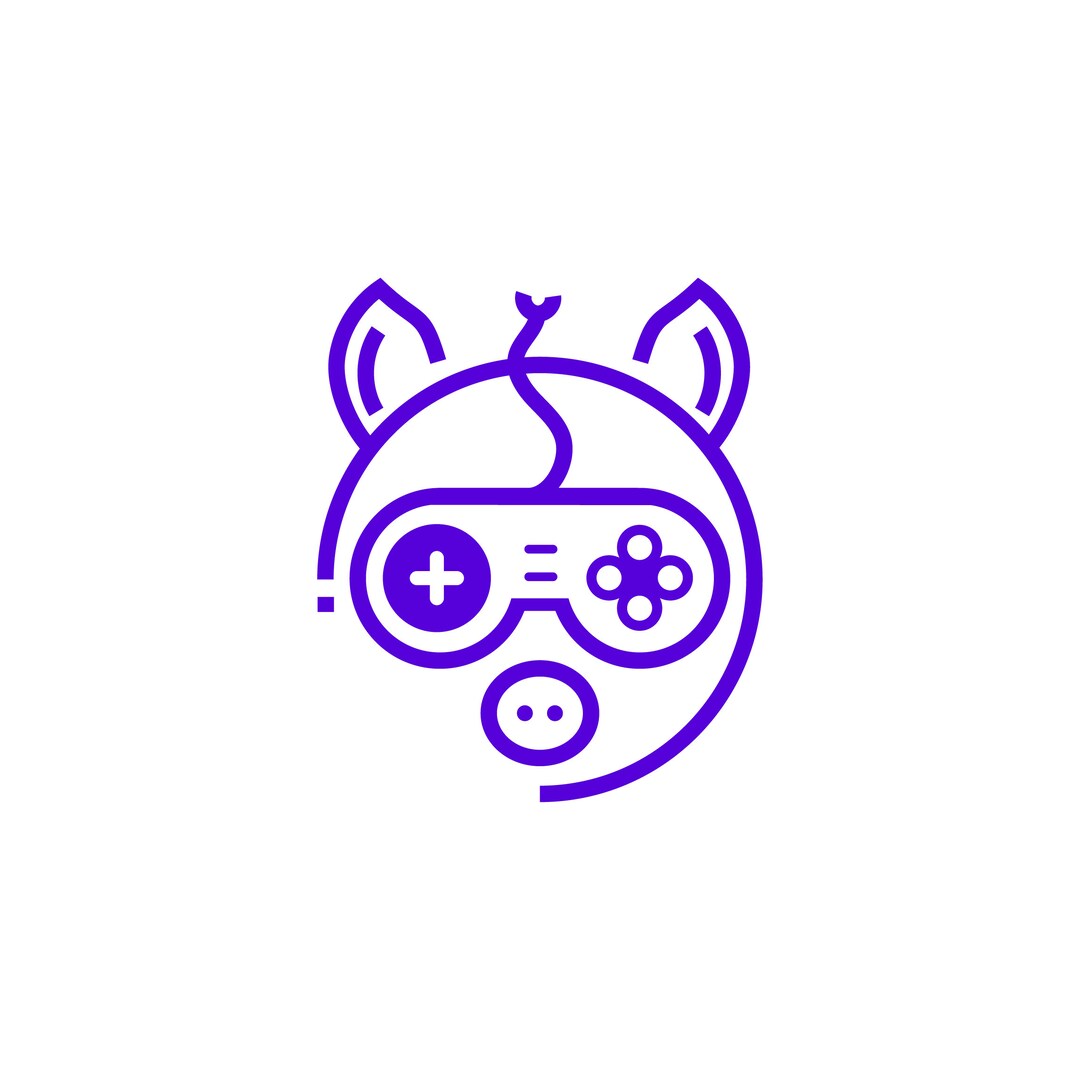 Gaming Symbol "gamin' Ham" Gaming Logo - Etsy