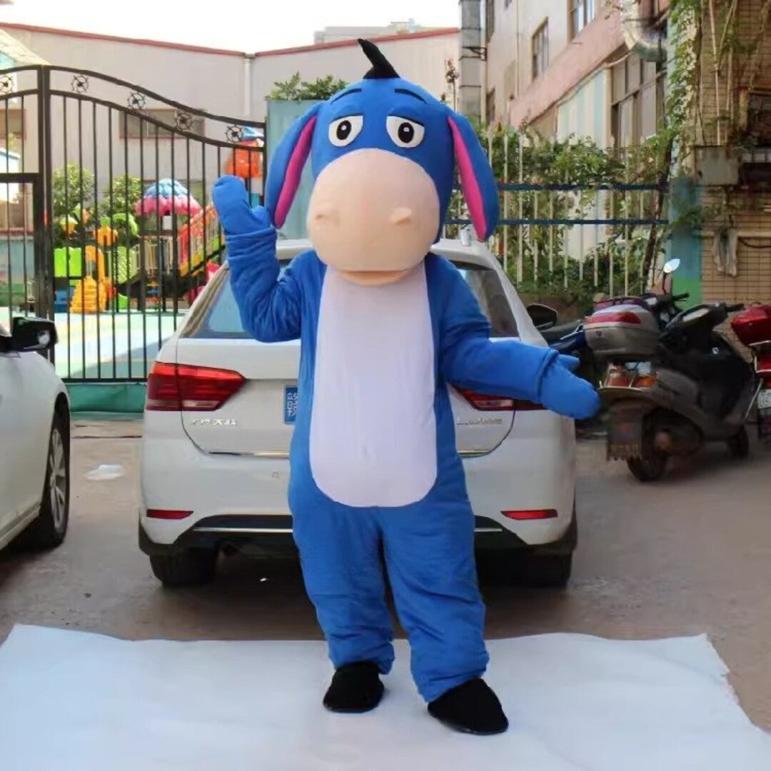 Donkey Mascot Costume, Fancy Dress Halloween Cosplay Birthday Party ...