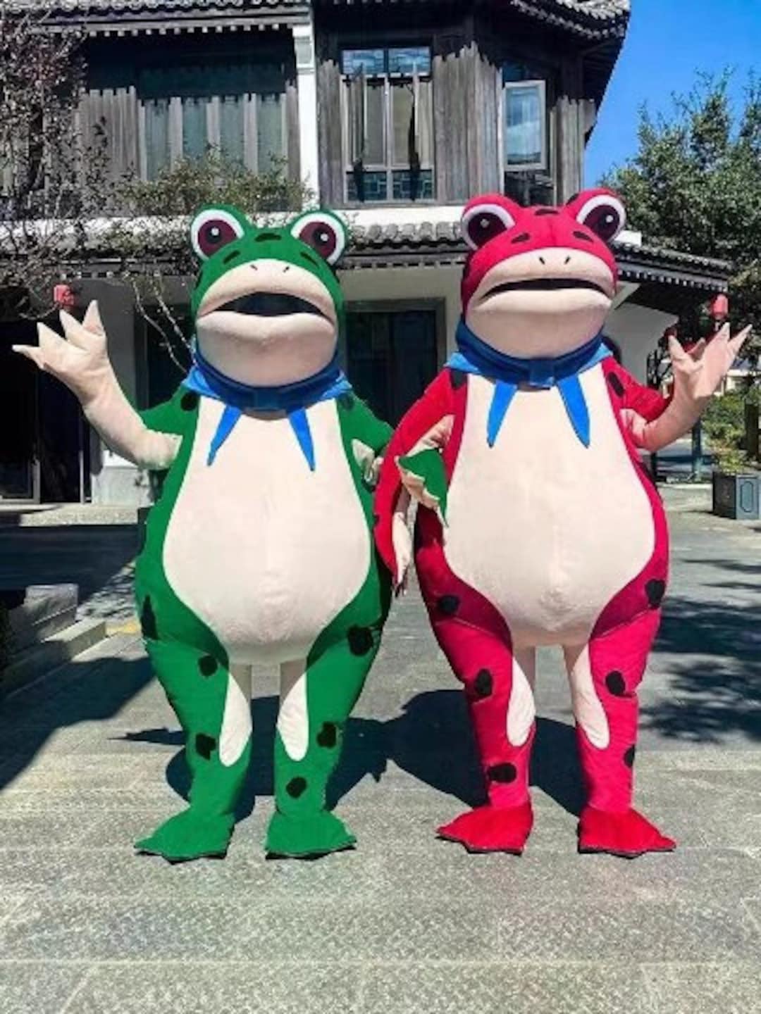 Inflatable Frog Mascot Costume, Fancy Dress Halloween Cosplay Birthday ...